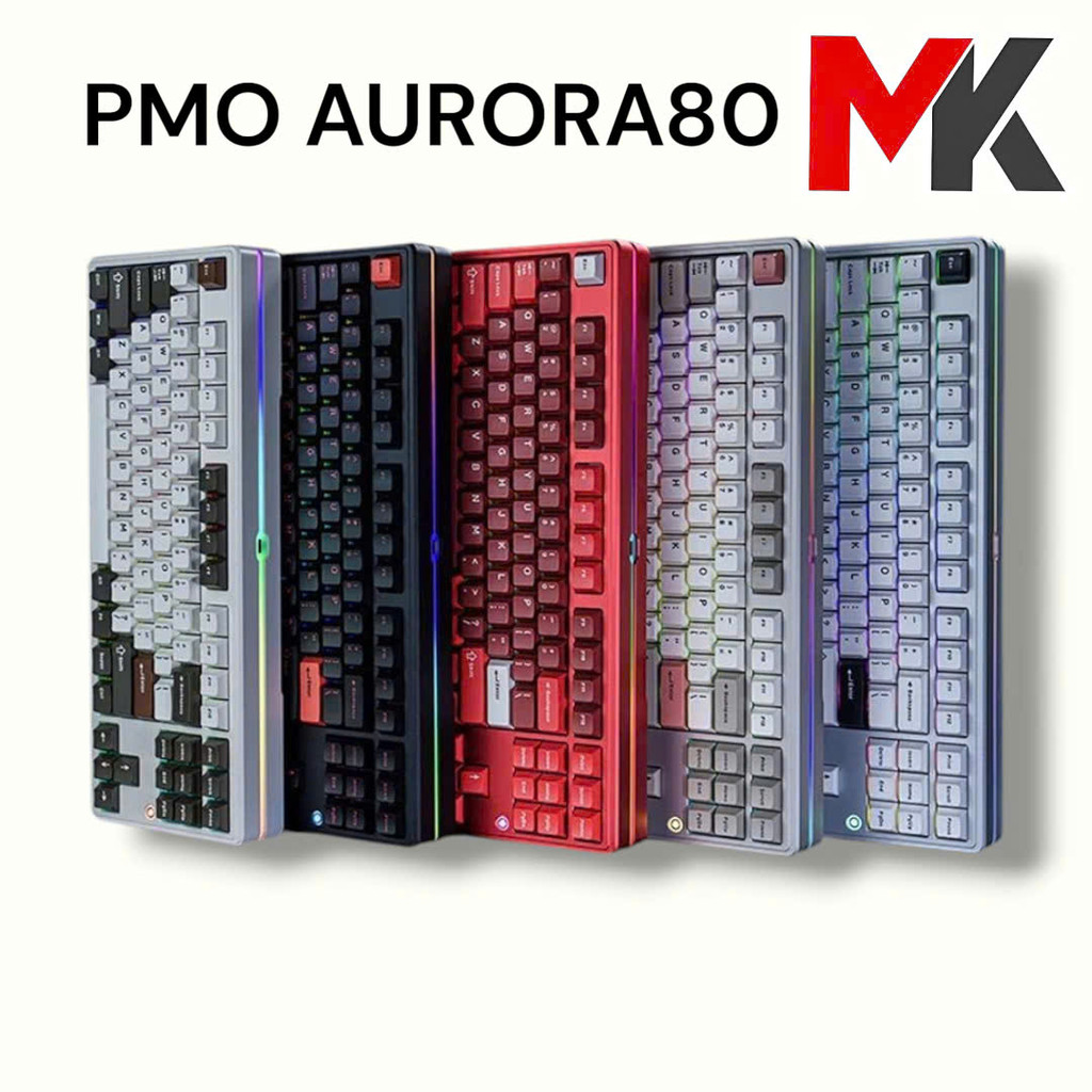 Bàn Phím Cơ PMO Aurora 80 – TKL 87 Phím | Nhôm CNC | 3 Chế Độ Kết Nối ...