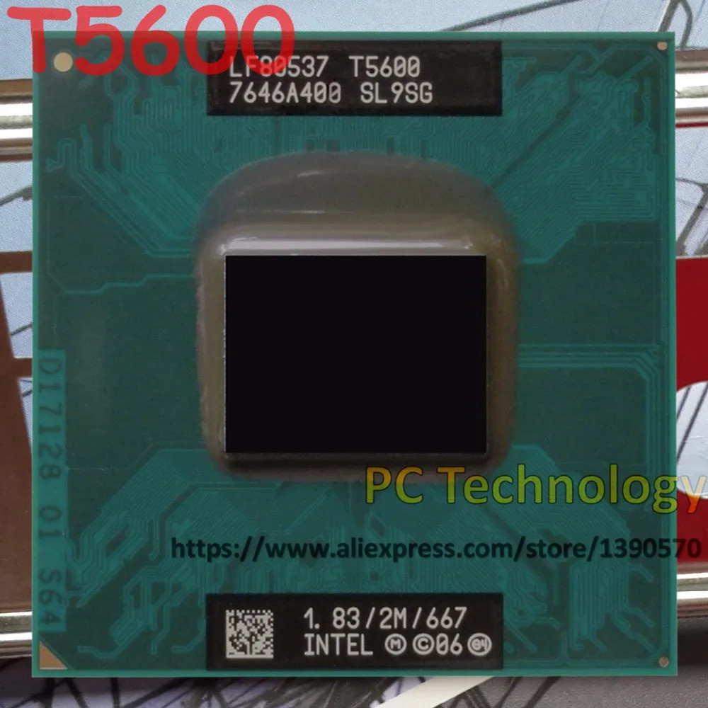 Bộ nhớ đệm Intel Core2 Duo CPU T5600 2M chính hãng, 1.83GHz, 667 MHz ...