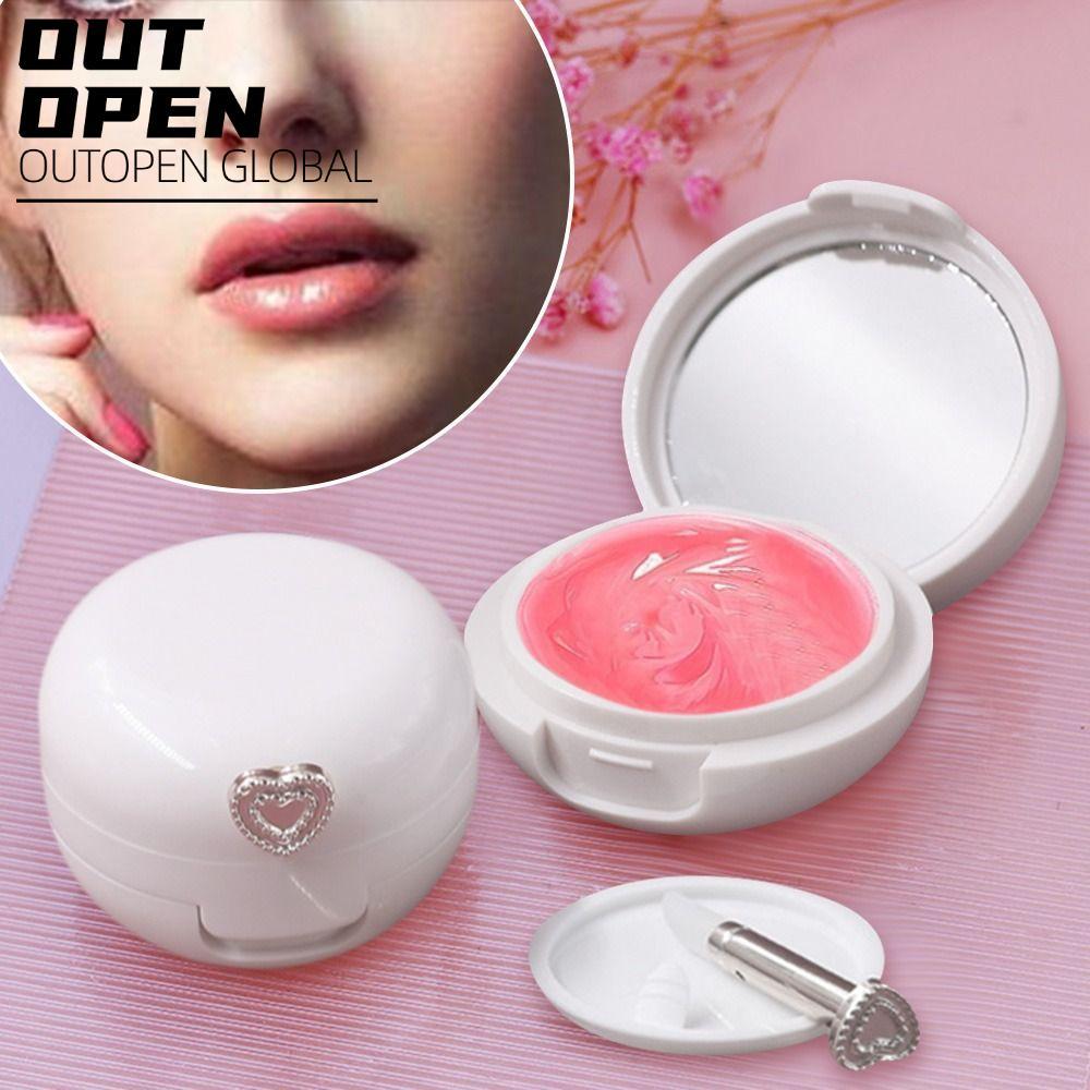 Hộp phim môi OUTOPEN, có cọ Chai phim môi trắng, Gương bỏ túi có gương ...