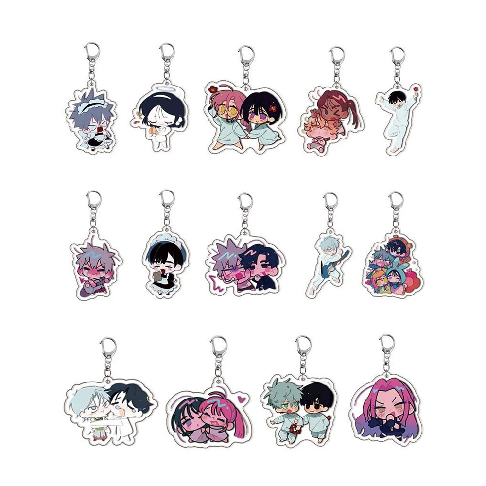 Acrylic Keychain Popular Anime Alien Stage Chibis Keychains Accessories ...