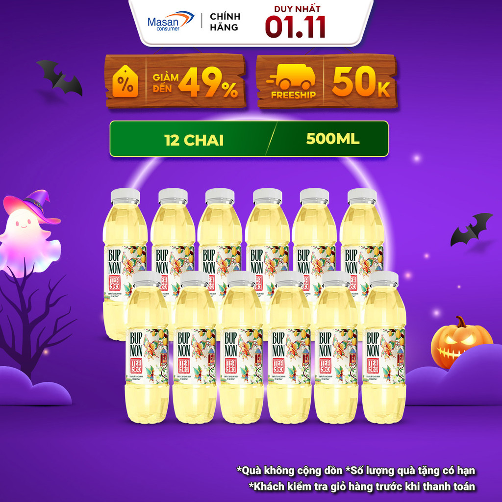 [Chọn vị] Lốc 12 chai BUPNON TEA365 x 500ml | Shopee Việt Nam