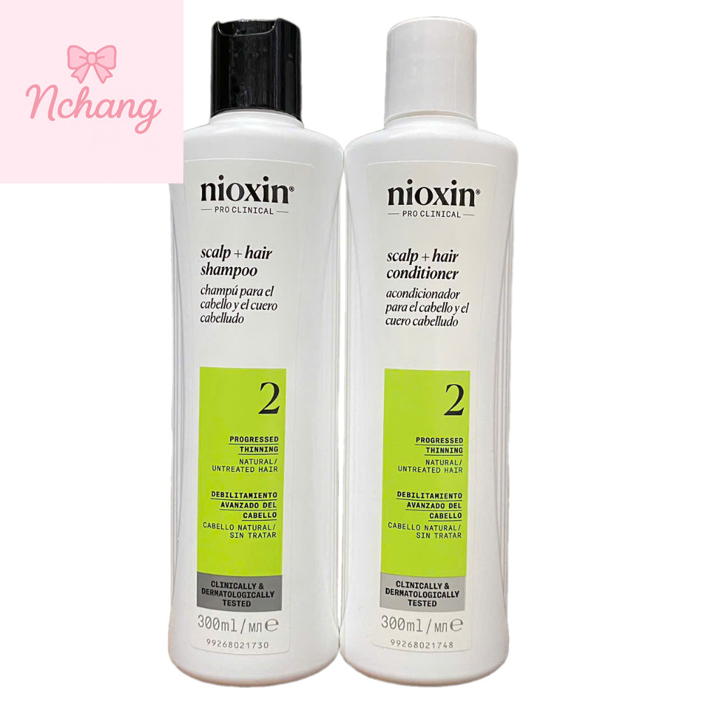Bộ dầu gội xả Nioxin chống rụng tóc System 2 300mlx2 ( New 2025 ) NC ...