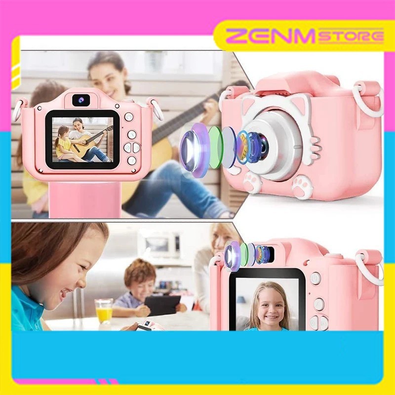 Máy Ảnh Kỹ Thuật Số Mini Mèo Camera-007 Cute Chụp Ảnh Quay Video Game ...