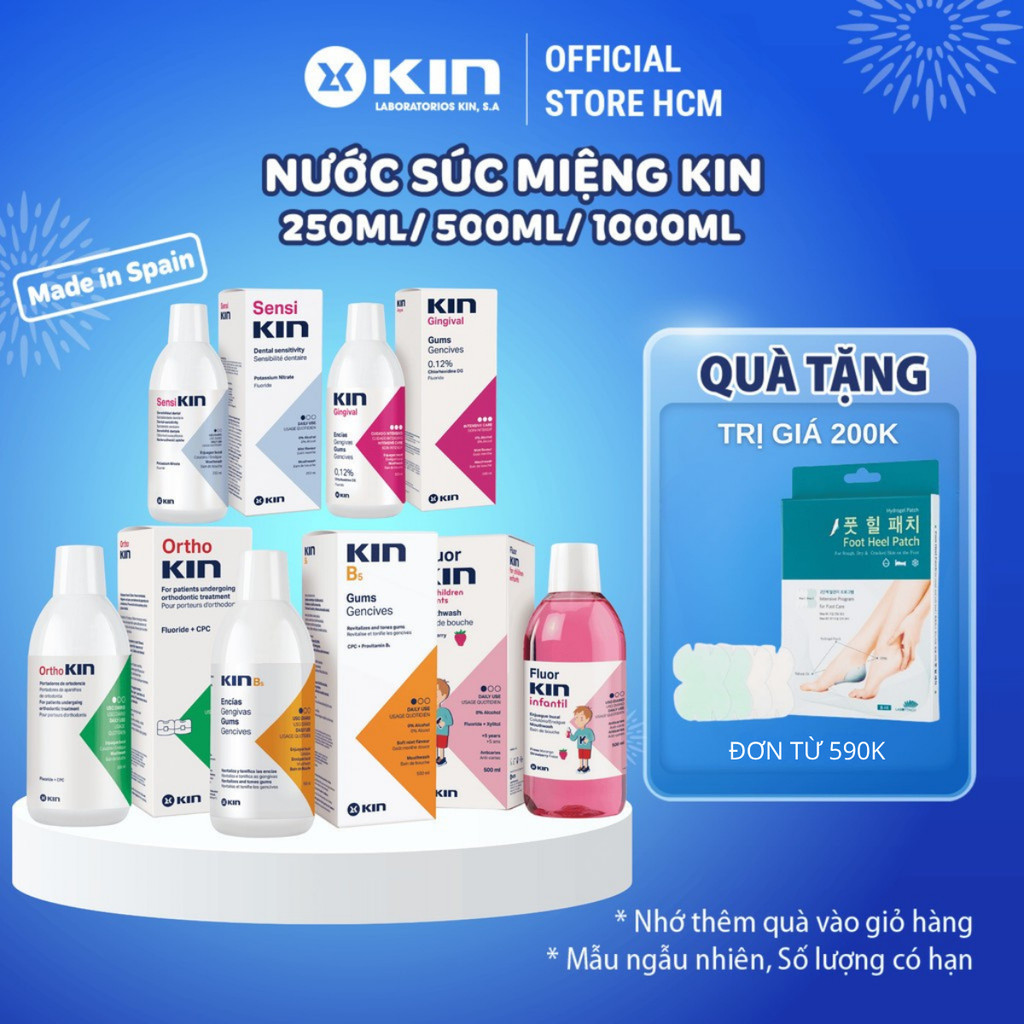 Nước Súc Miệng Kin Các Loại Ngừa Hôi Miệng, Sâu Răng, Mảng Bám, Chảy ...