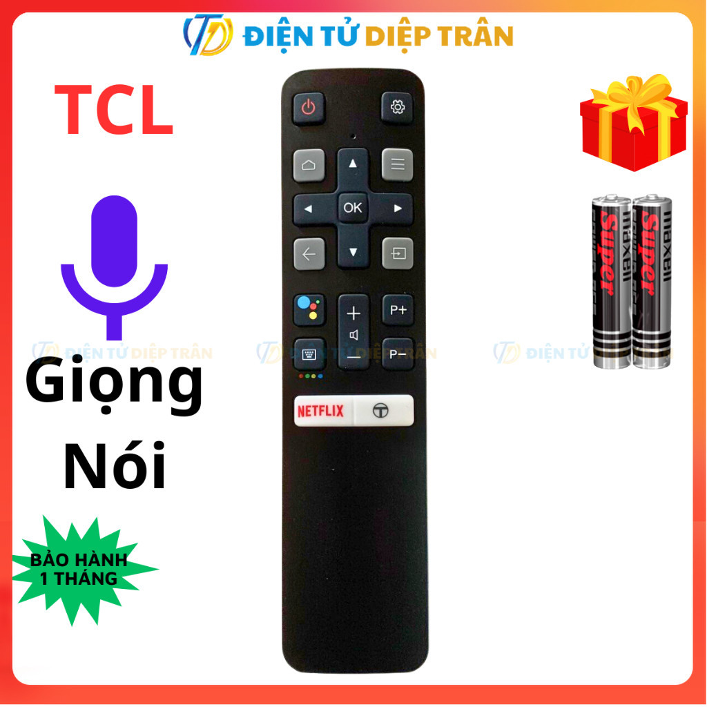 Remote điều khiển tivi TCL Mã 07 Giọng Nói 2020, điều khiển TV TCL ...