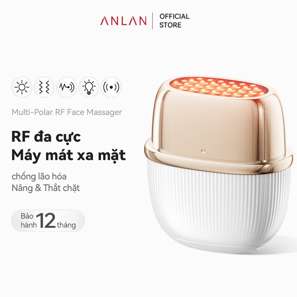 ANLAN RF & EMS Thiết bị làm đẹp IPX6 Chăm sóc da Tần số vô tuyến Mặt ...