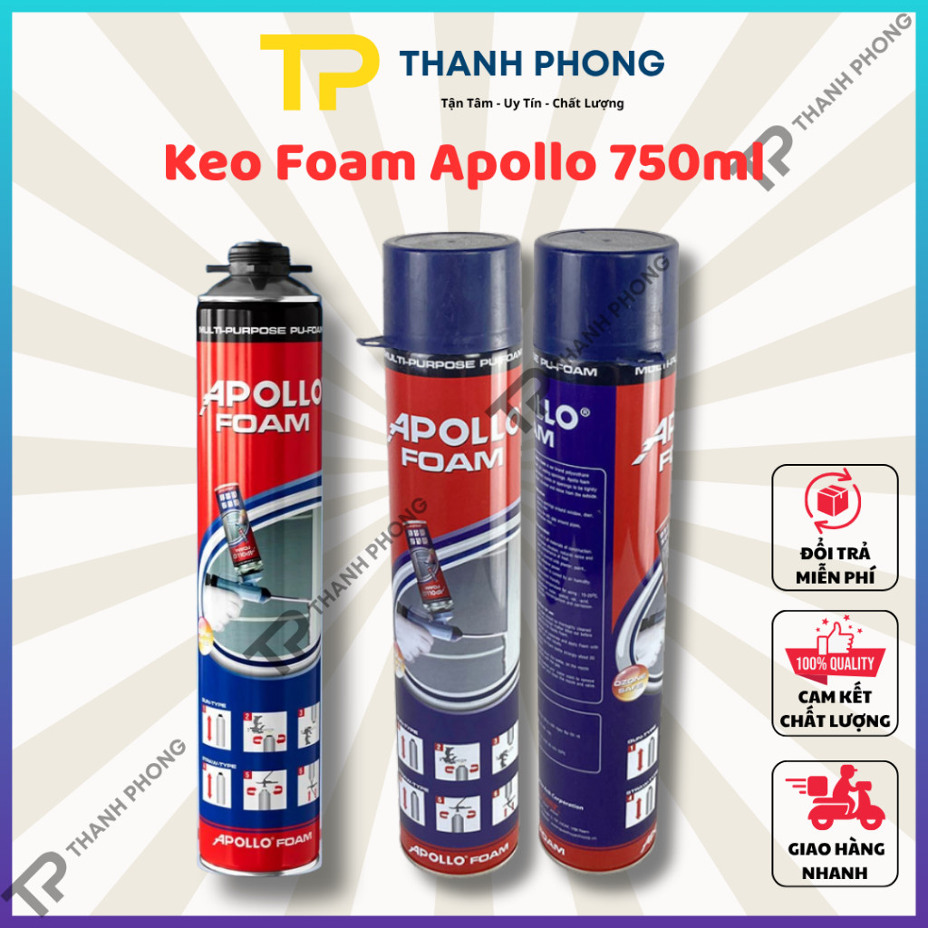 (HÀNG CHÍNH HÃNG) Keo apollo FOAM keo bọt nở cách âm cách nhiệt chống ...