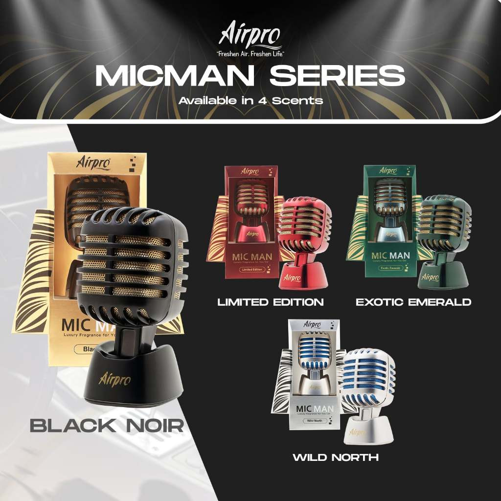 AIRPRO MICMAN Nước Hoa Ô Tô Hình Micro – Khử Mùi Xe Hơi, Hương Thơm Cao ...