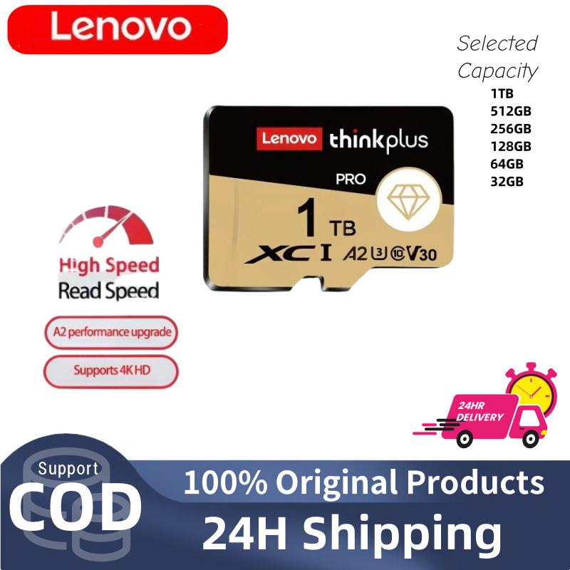 Thẻ nhớ Lenovo MicroSD 32GB/64GB/128GB/256GB MicroSDXC 130 MB/s Hỗ trợ ...