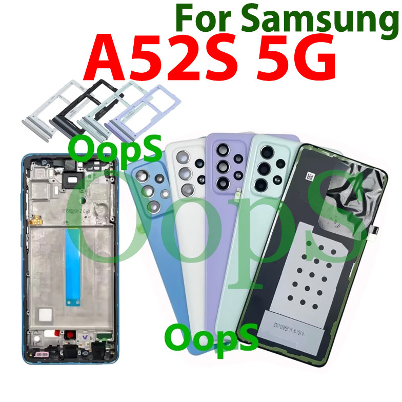 Dành Cho Samsung A52S 5G Điện Thoại Mặt Sau Pin Vỏ LCD Phía Trước Giữa ...