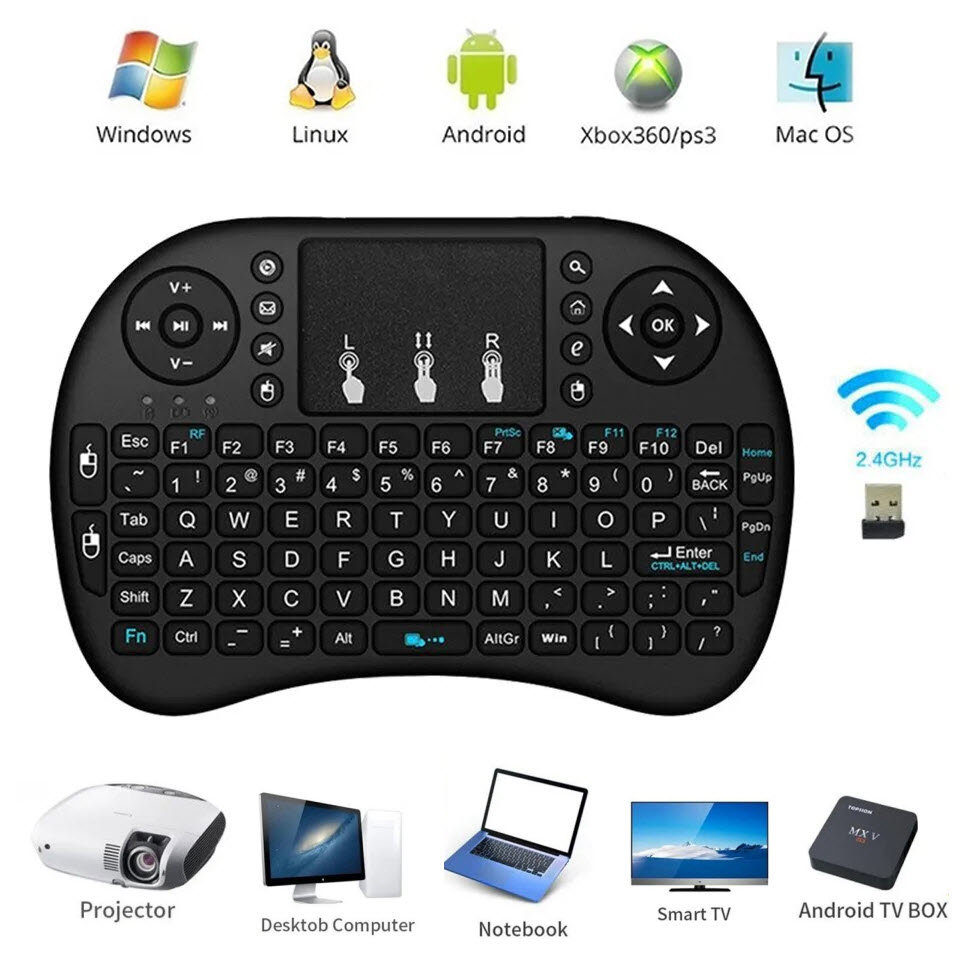Bàn phím mini bluetooth kiêm chuột i8 - Bàn phím kiêm chuột không dây ...