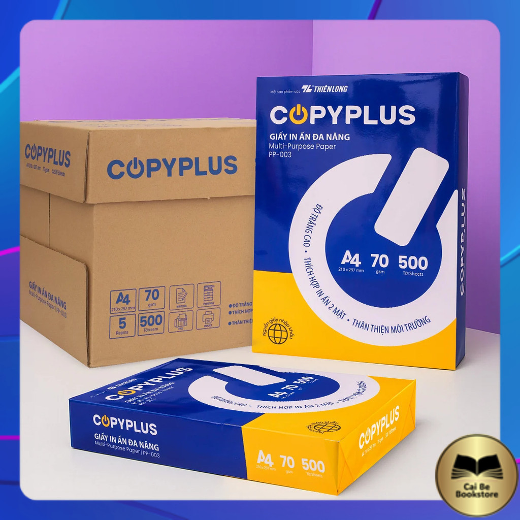[Có VAT] Thùng 5 Ream Giấy A4 Copy Plus PP-003 70gsm - Nhà Sách Cái Bè ...