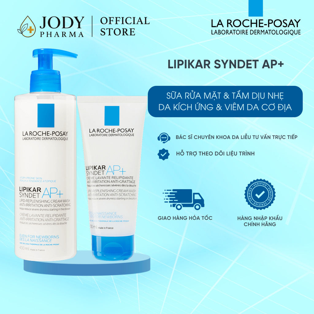 (TEM CÔNG TY) Sữa Rửa Mặt Và Tắm La Roche-Posay Lipikar Syndet AP+ ...
