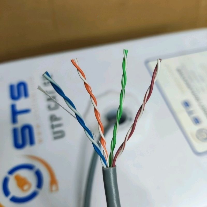 Dây cáp mạng STS Cat5E / CAT6 UTP loại tốt bán lẻ theo mét chưa bấm đầu ...