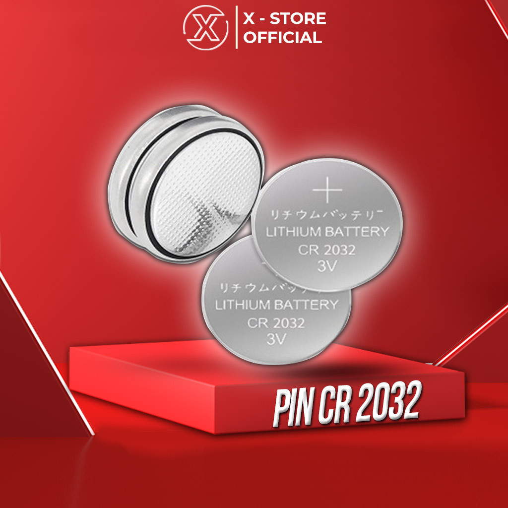 Pin chìa khóa ô tô CR2032 3V PUJIMAX, pin cúc áo cho remote, cân điện ...