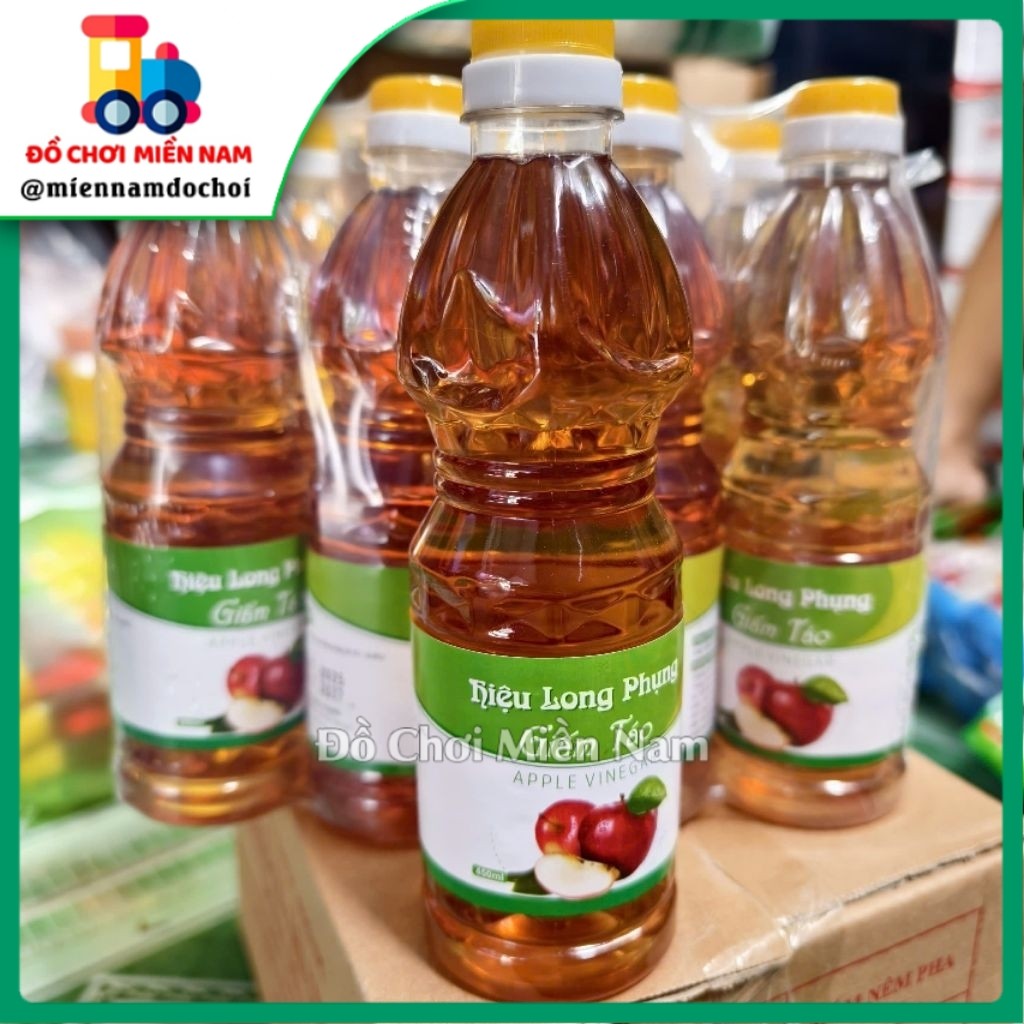 [Chai to 450ml] Combo 2 chai dấm táo Long Phụng dùng trong chế biến món ...