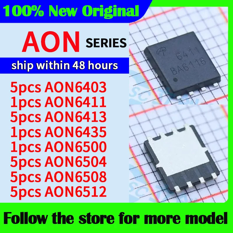 5 CHIẾC AON6403 AON6411 AON6413 AON6435 AON6500 AON6504 AON6508 AON6532 ...