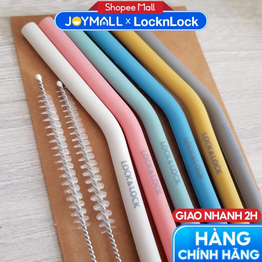 Bộ 6 Ống Hút Silicone LocknLock TLL080, Hàng Chính Hãng, Chịu Nhiệt Tốt ...