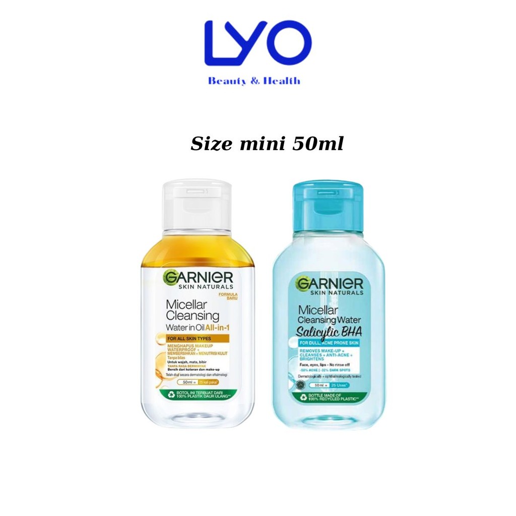 [Size mini] Nước Tẩy Trang Garnier Micellar 50ml Cho Da Dầu Mụn, Da ...