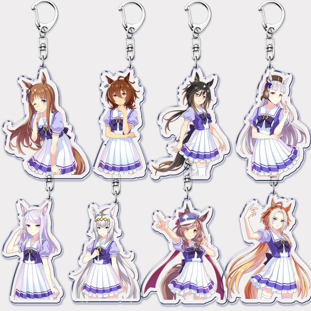Hot Uma Musume Pretty Derby Keychains for Accessories Bag Anime Girl ...
