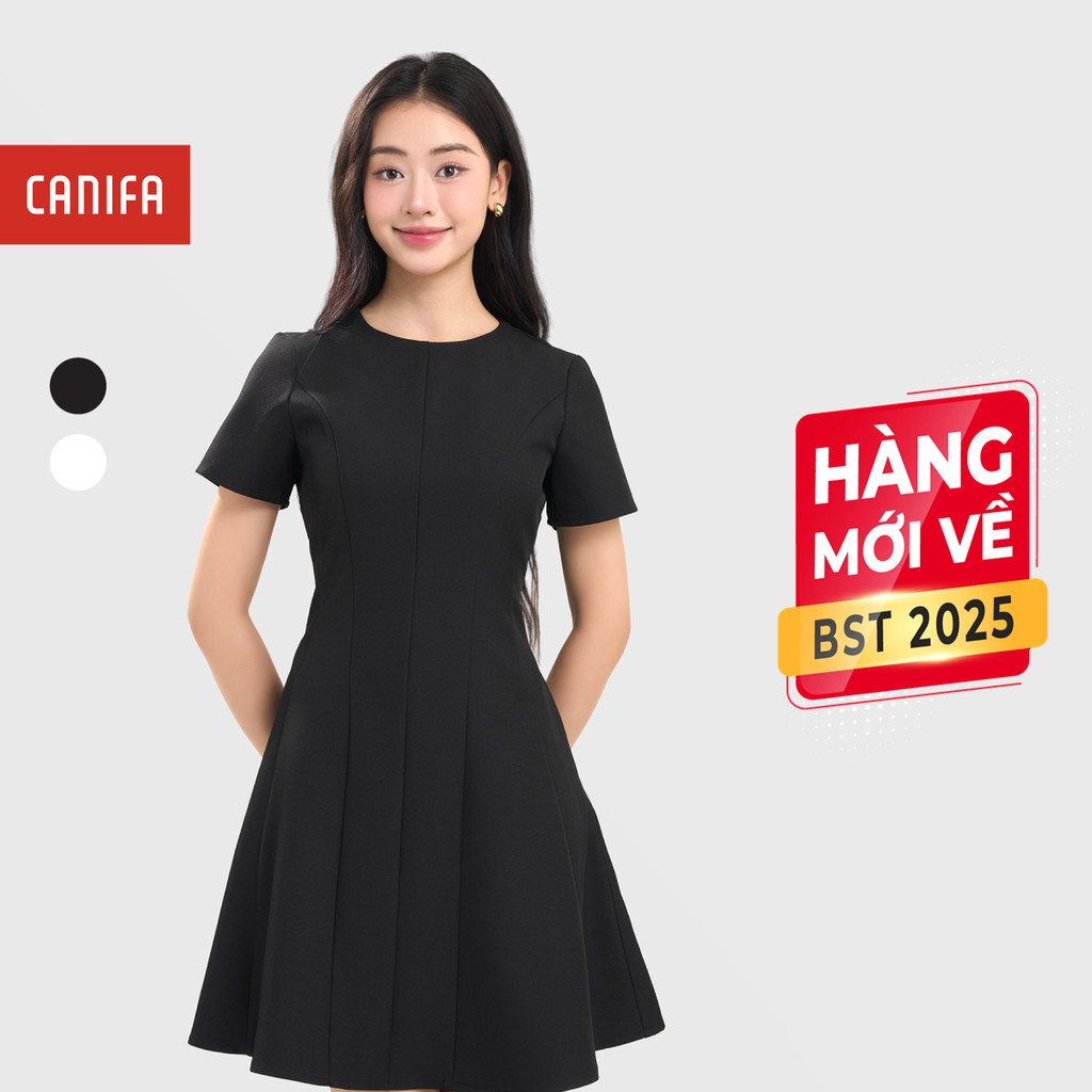 Váy liền nữ CANIFA dáng A khóa kéo 2 lớp mềm mại đứng form 6DS25S008 ...