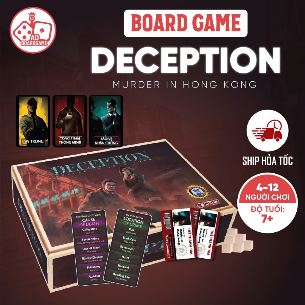 [CÓ HƯỚNG DẪN] BoardGame Deception Suy Luận Thám Tử Thú Vị Bản Tiếng ...