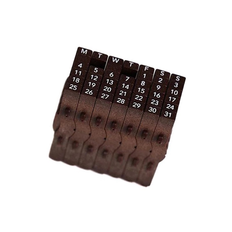 Calendar Date Stamp with Easy Roll Date Adjustment for Office ...