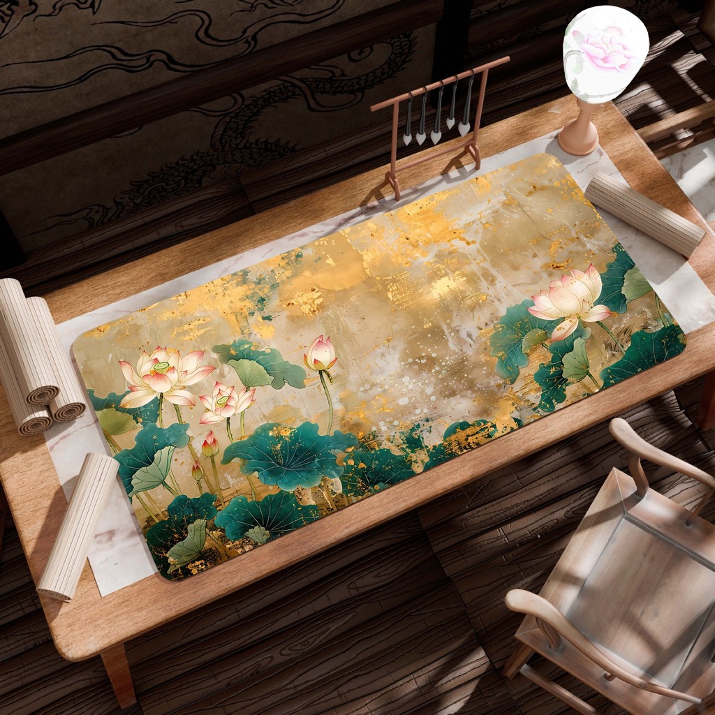 Miếng Lót Chuột Quá Khổ Tranh Cổ Phong Cảnh Bàn Phím Pad Cực Dày ...