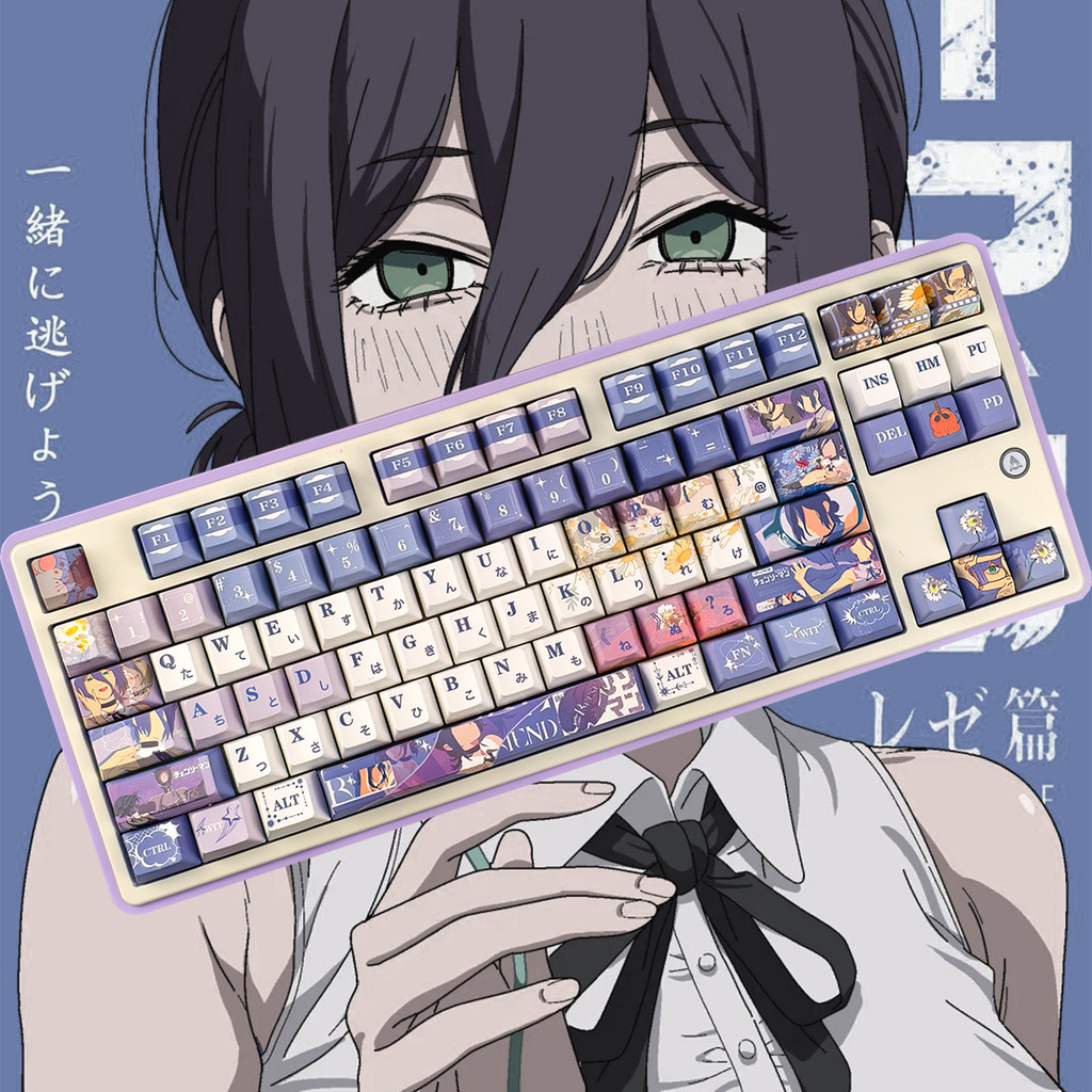 Reze Keycaps MOA / Cherry Profile 130 Phím PBT Nhuộm Thăng Hoa Aula F75 ...