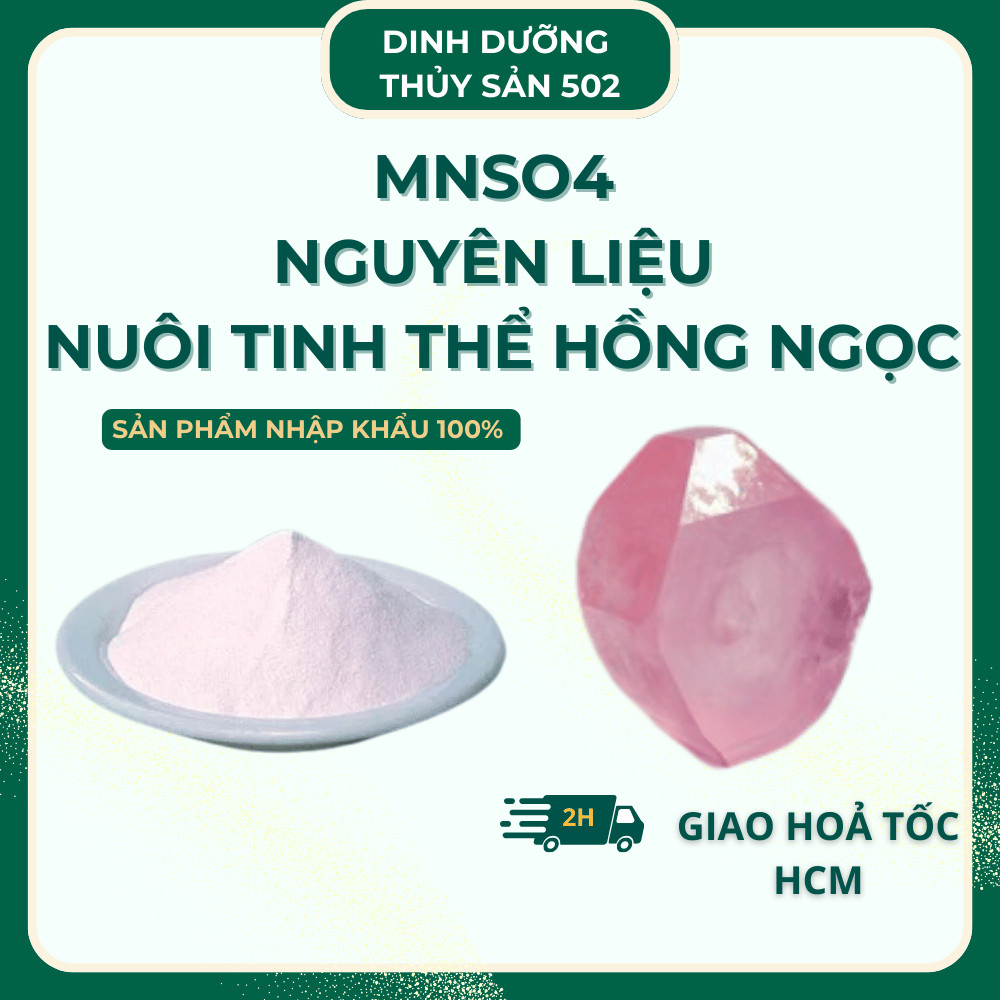 MnSO4 - Nguyên liệu nuôi tinh thể Mangan Sunfat (hồng ngọc) ĐD ...
