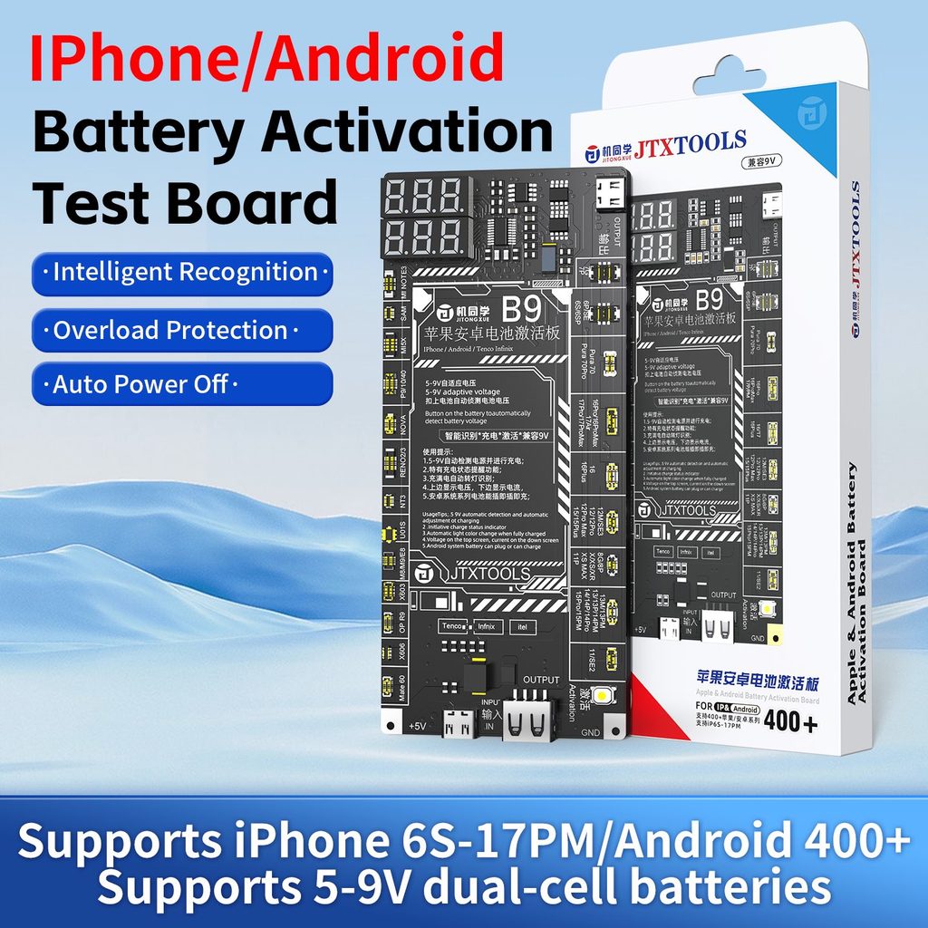 Công cụ bảng kích hoạt pin JTX B9 cho IPhone 6S - 17 Pro Max Air ...
