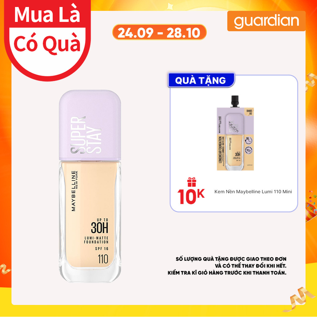 Kem Nền Bắt Sáng Superstay Lumi Matte 30H Che Phủ Siêu Nhẹ Mặt ...