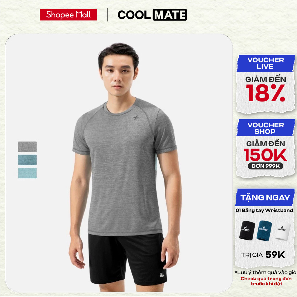 [TẶNG WRISTBAND]Áo thun thể thao Mesh Exdry thấm hút nhanh khô thoáng ...