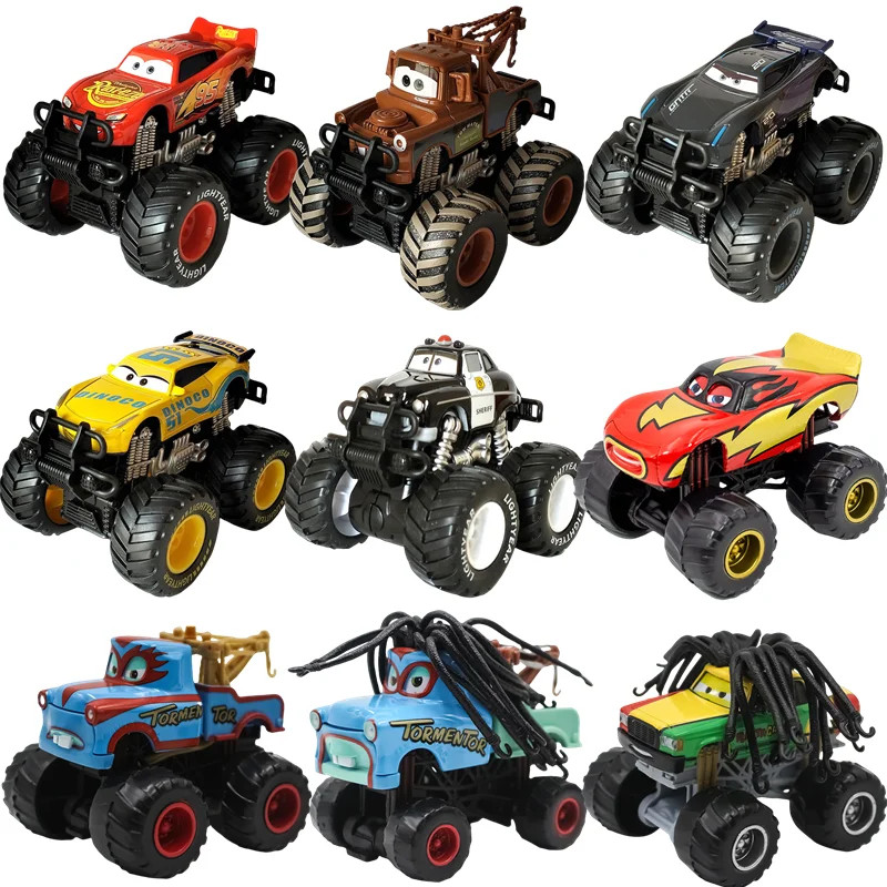 Disney Pixar Cars Mater Lightning McQueen Jackson Storm Big Wheel ...