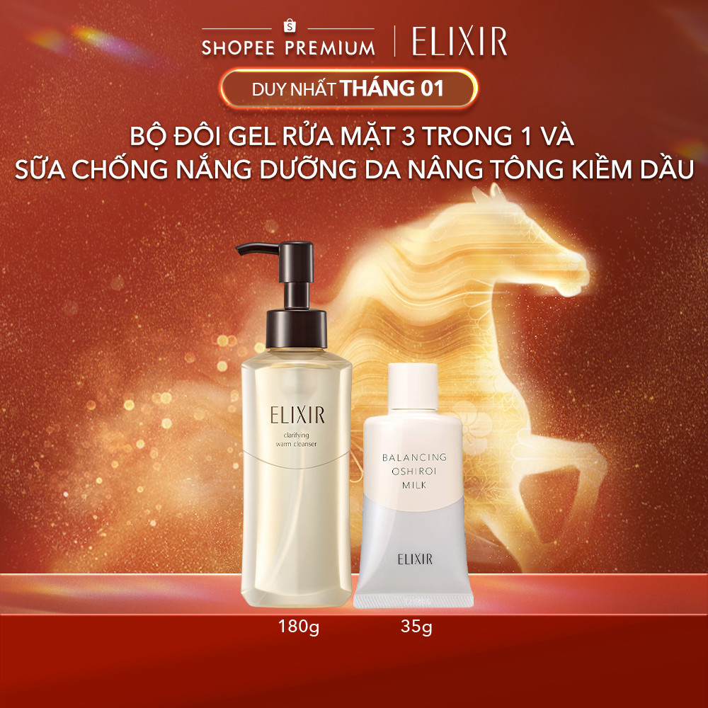 COMBO Sữa chống nắng nâng tông Elixir Reflet Balancing Oshiroi Milk C ...