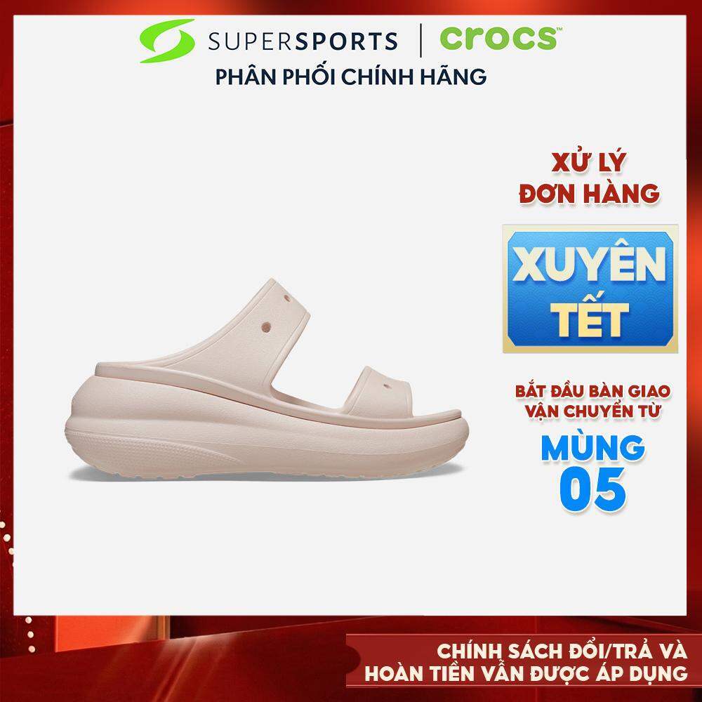 Dép Quai Ngang Unisex Crocs Classic Crush - Hồng - 207670-6UR ADS02 ...