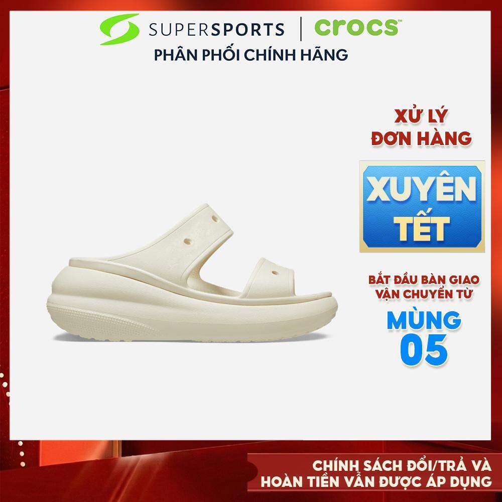 Dép Quai Ngang Unisex Crocs Classic Crush - Be - 207670-2Y2 ADS01 LS100 ...