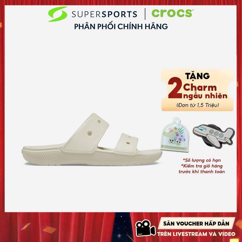 Dép Quai Ngang Unisex Crocs Classic - Be - 206761-2Y2 | Shopee Việt Nam