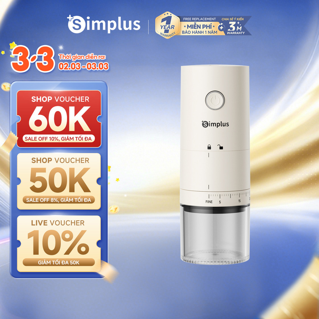 Simplus Máy xay cà phê điện Home Smart Grinder 38 chế độ xay điều chỉnh ...