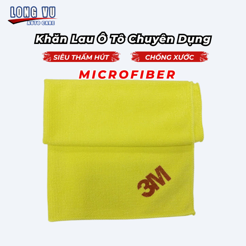 Khăn Lau Xe Ô Tô 3M SQ21 Sợi Microfiber Mềm Mịn Chuyên Dụng Rửa Xe Ô Tô ...