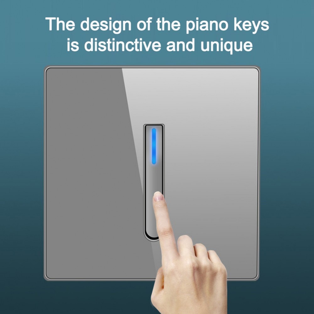 【SUNAGE】Wall Light Switch Panel LED Indicator Self-reset Wall Switches ...