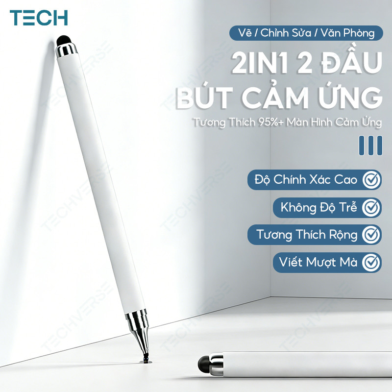 Bút Cảm Ứng 2 Trong 1 Hai Đầu Đĩa & Silicon Stylus Pen Cho iPad iPhone ...