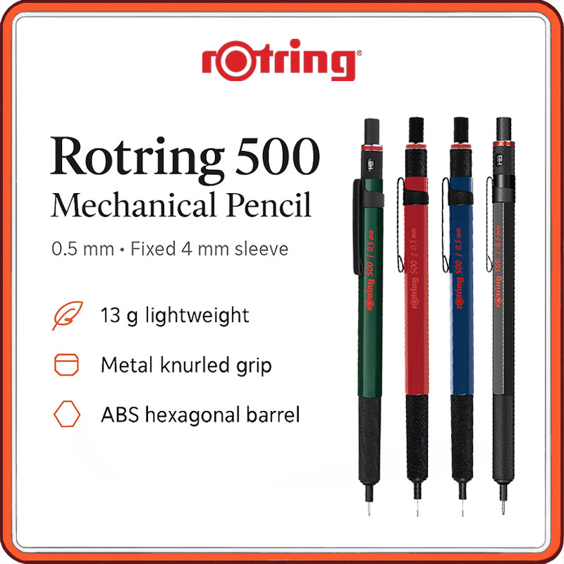 Rotring 500 Mechanical Pencil 0.5 mm – Professional Drafting & Writing ...