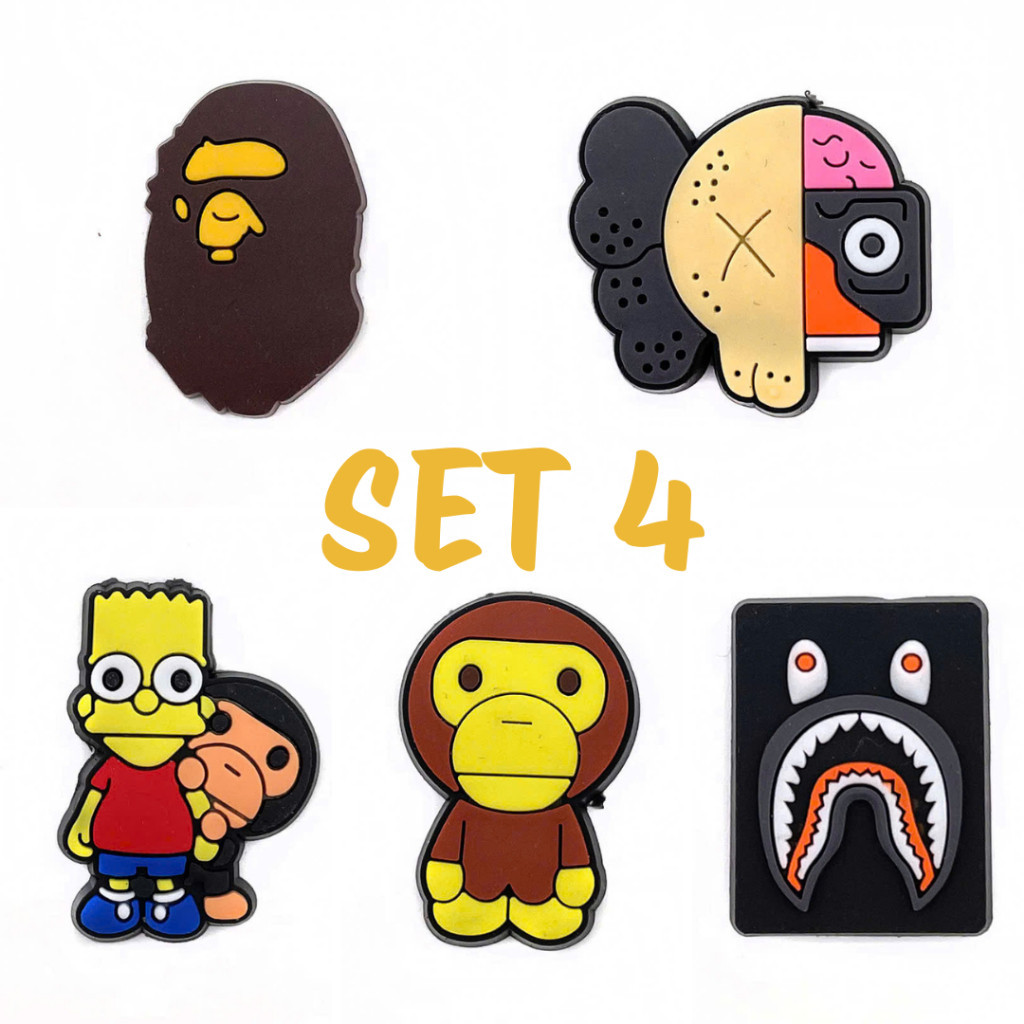 Charm BAPE 2026- 6 set mới - FULL túi bìa | Shopee Việt Nam