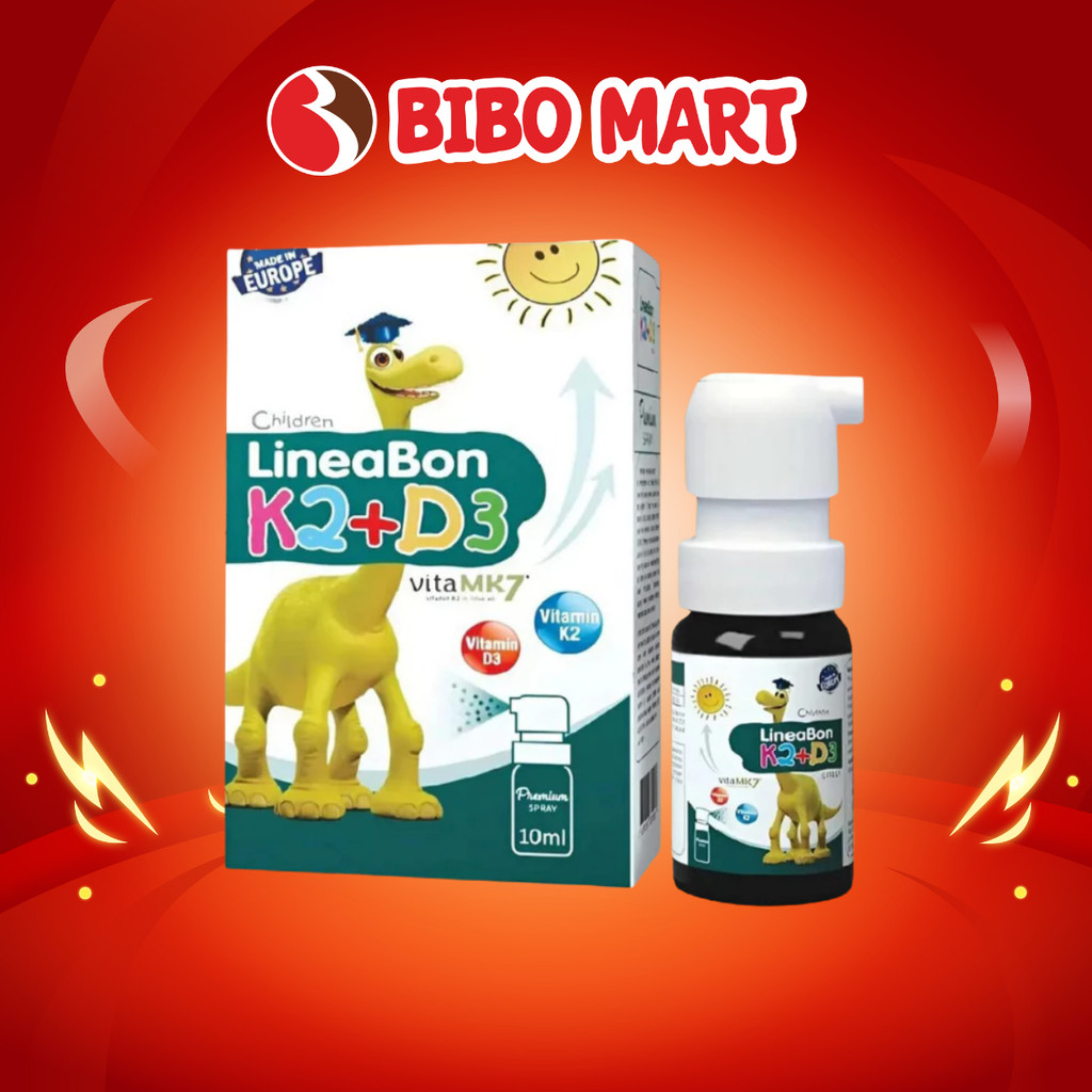 Vitamin K2 D3 LineaBon Spray Màu Xanh Dạng Xịt 10ml Cho Bé Phát Triển ...