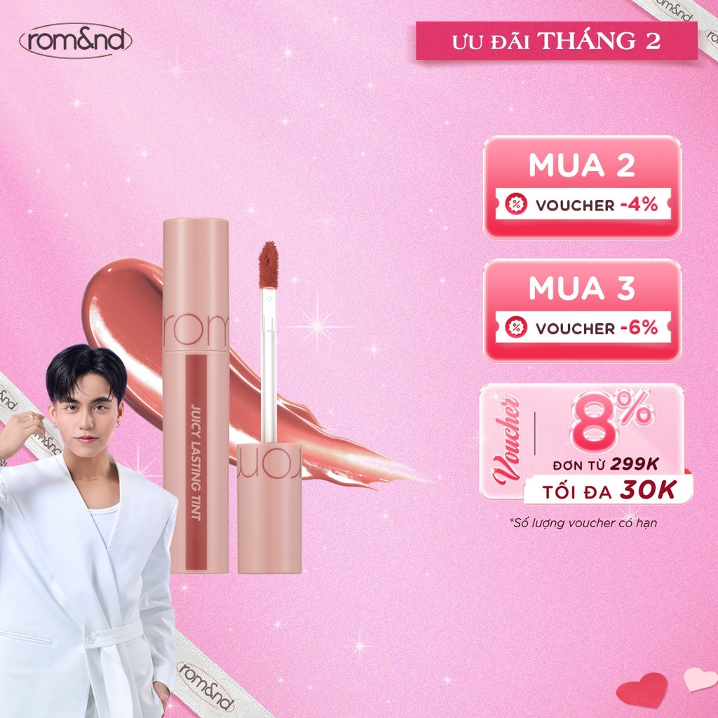 [Rom&nd] [#23 Nucadamia] Son Tint lì cho môi căng mọng Hàn Quốc Romand ...