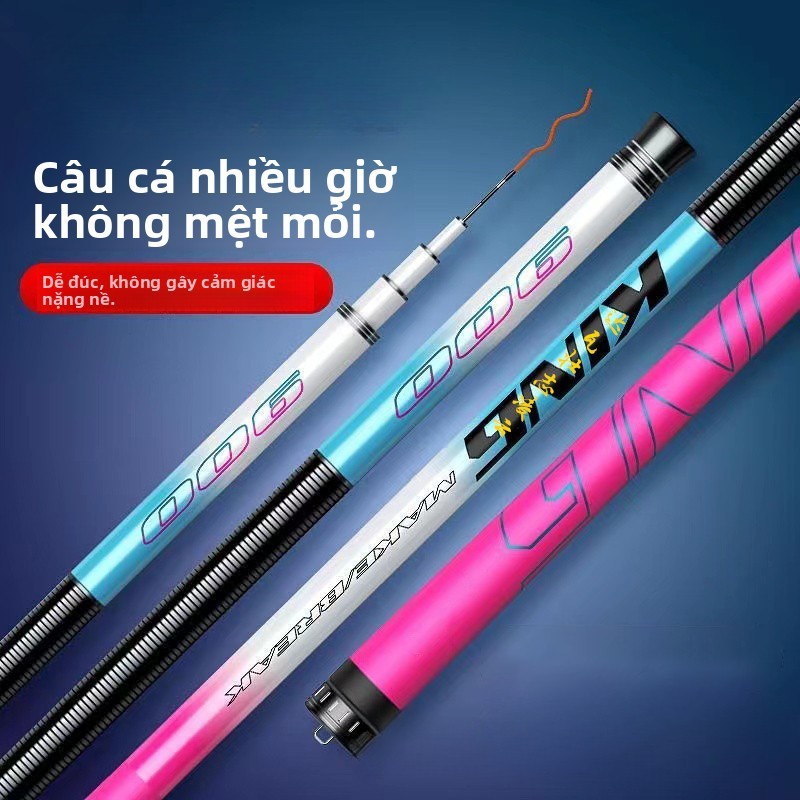 Ice Blue Powder Carbon Table Fishing Rod Siêu Nhẹ Siêu Cứng 28-Tuning ...