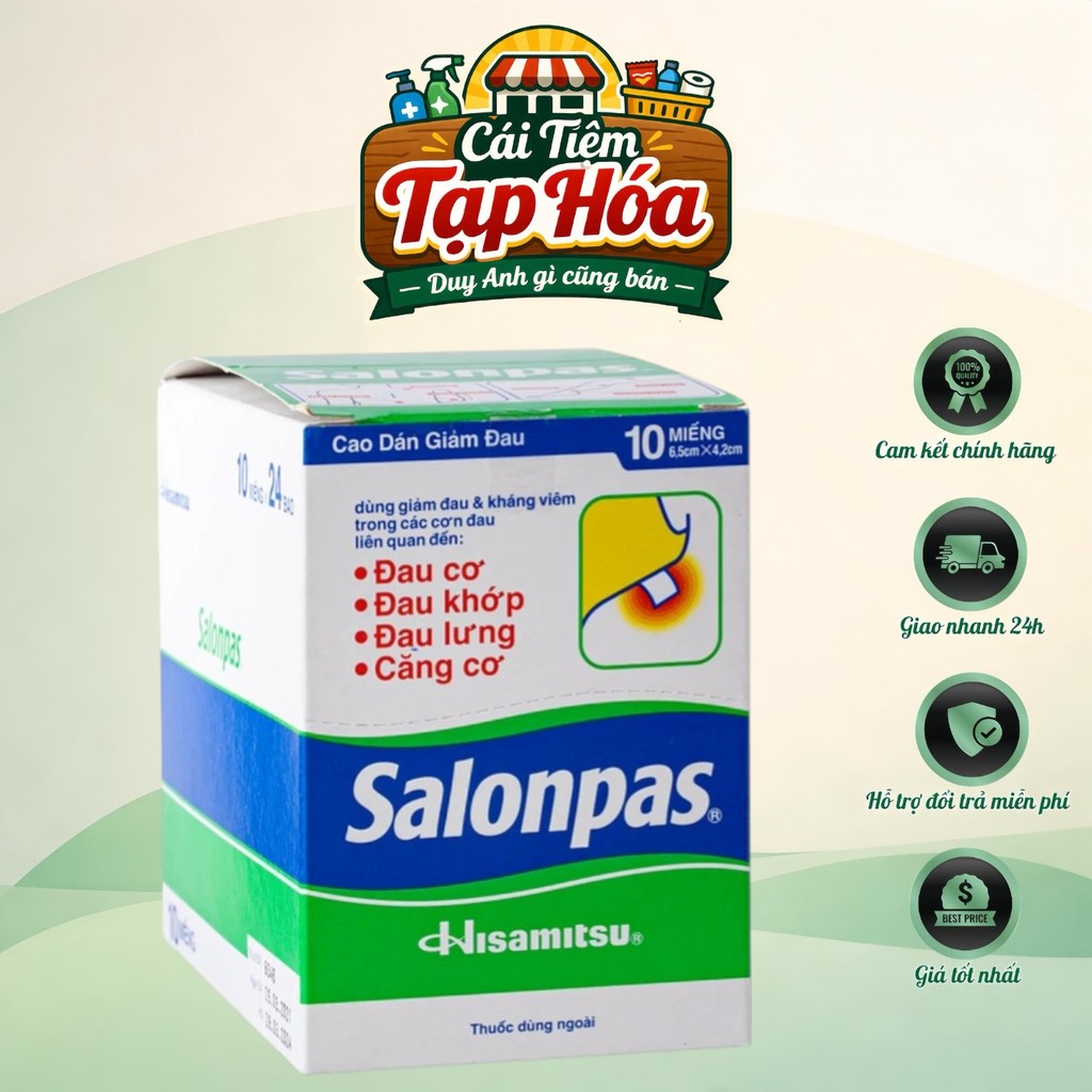 Salonpas - Miếng Dán Giảm Đau Chính Hãng, Giá Tốt, Đảm Bảo | Shopee ...