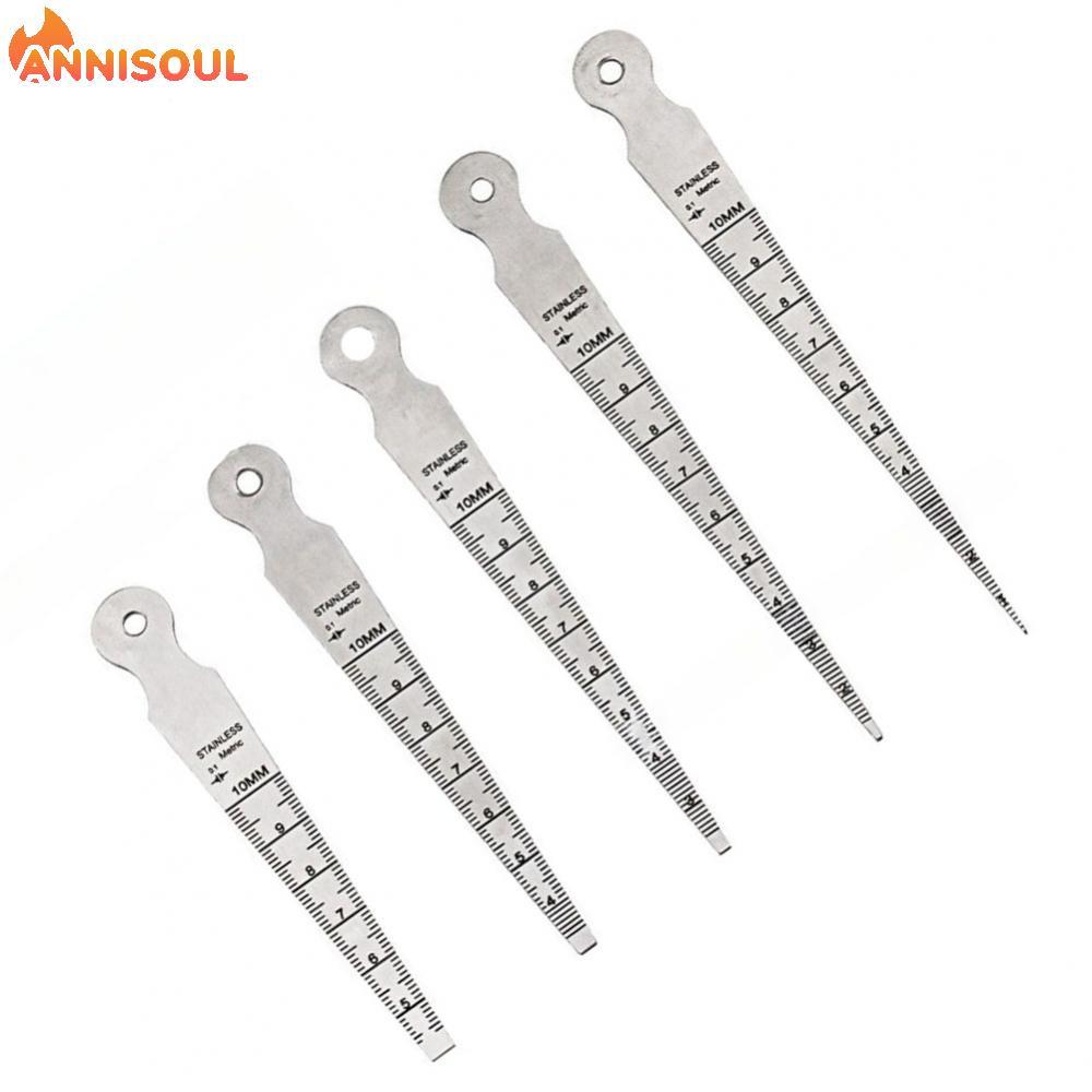 [NISO]Wedge Feeler Gauge Engraved Metric Scale Pocket-sized Clear ...