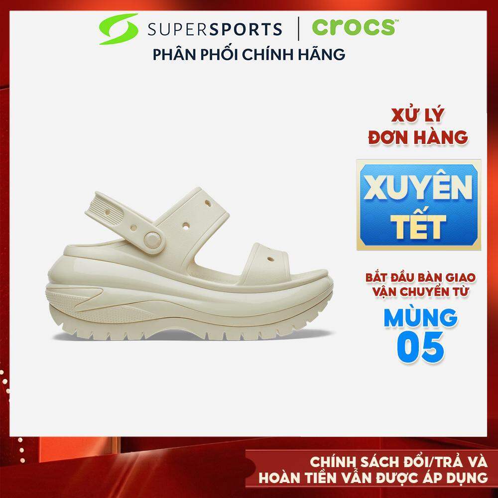 Giày Sandal Unisex Crocs Classic Mega Crush - Be - 207989-2Y2 ADS01 ...